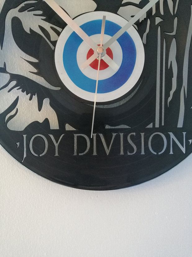 Joy Division Cut Vinyl Clock Retro Progression